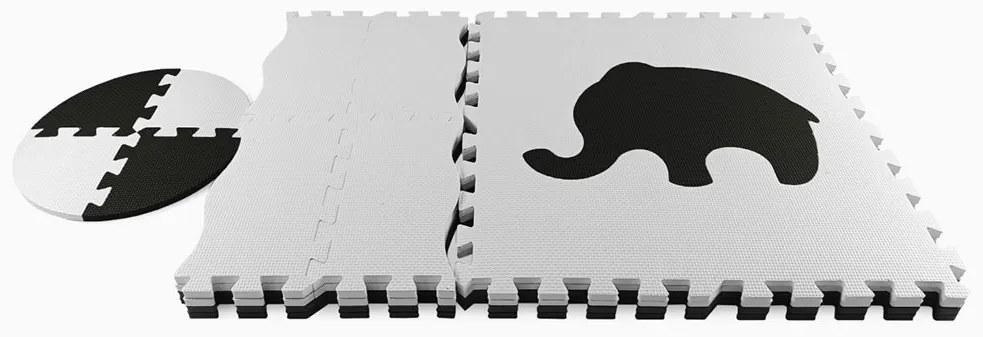Pěnové puzzle podložka ohrádka Milly Mally Jolly 2x2 Grey