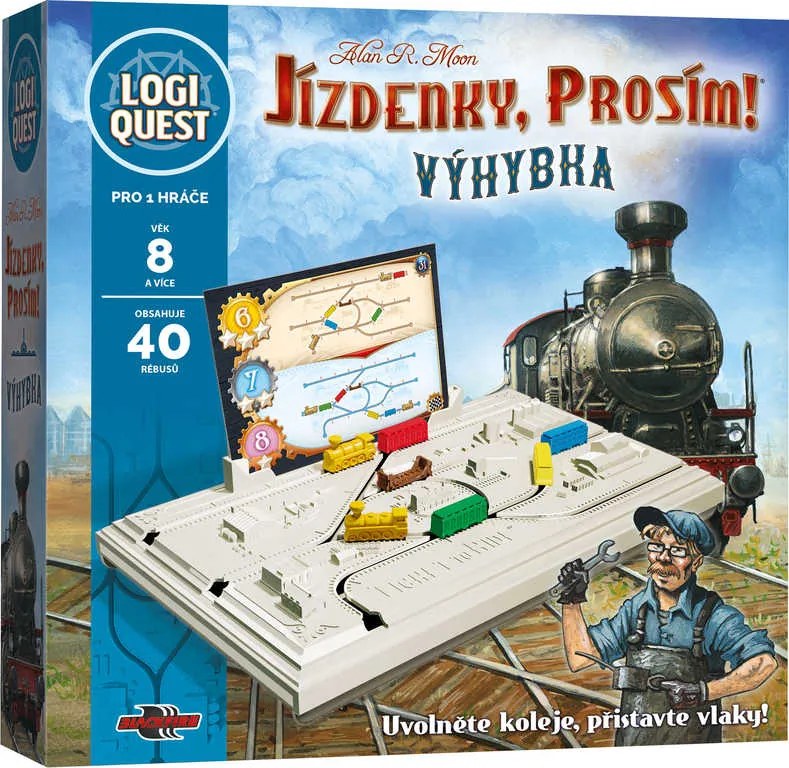 _Ostatní 1_ ADC Hra Jízdenky, prosím! Výhybka 40 rébusů pro 1 hráče asmixlq02cs