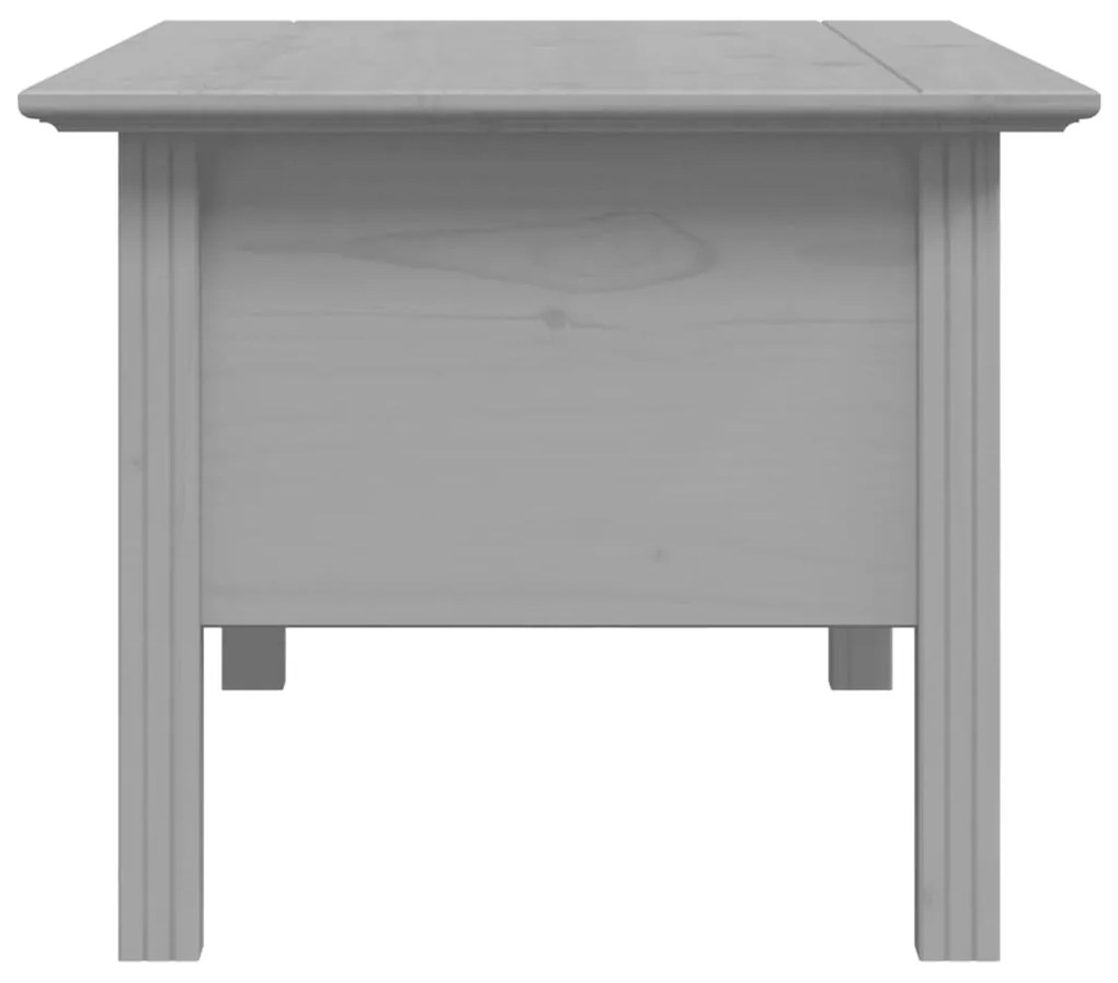 Konferenční stolek BODO šedý 100 x 55 x 45 cm masivní borovice - Default Title