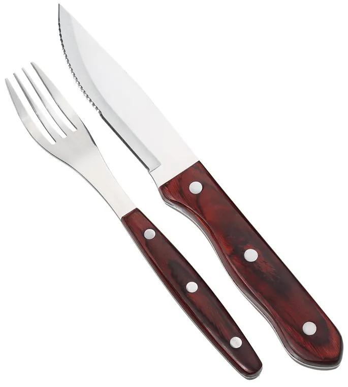 Steakový nůž a vidlička