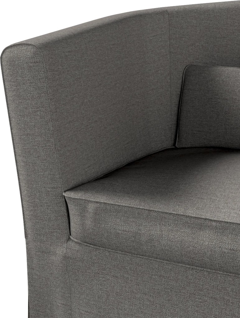 Potah na křeslo IKEA Ektorp Tullsta barva šedá látka pletený vzor