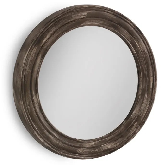 BonamiHnědé nástěnné zrcadlo Geese, Ø 67 cm