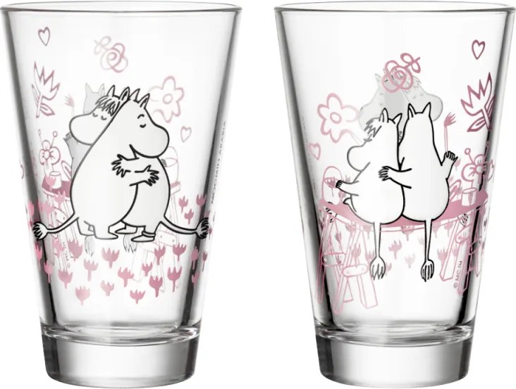 Sklenice Moomin Love 0,22l, 2ks / 30. výročí
