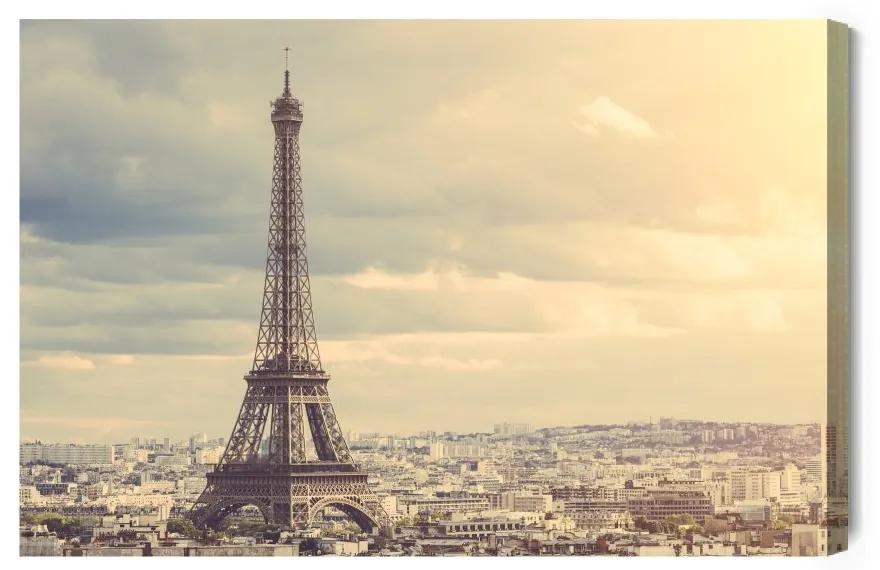 Obraz Panorama Paříže Nedostatek Nedostatek Přírodní plátno 120x80