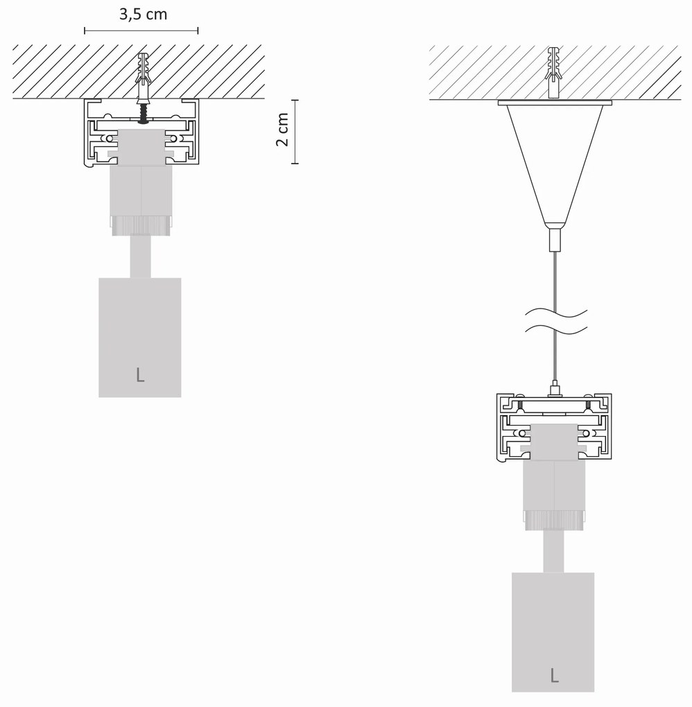 Svítidlo do lišty 9008 Nowodvorski IRIS LED 30 W 3000K bílá