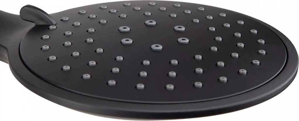 Erga Wemi, 3-funkční ruční sprcha s hadicí 150 cm, 12,5 × 14 cm, černá matná, ERG-YKA-BP.WEMI-BLK