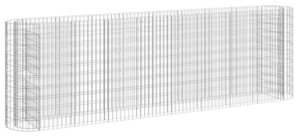 vidaXL Gabionový vyvýšený záhon pozinkované železo 330 x 50 x 100 cm