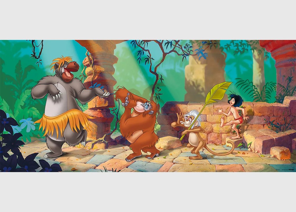 Dětská vliesová fototapeta na zed' Kniha džunglí, Disney | 202 x 90 cm | DFTDNH 5355