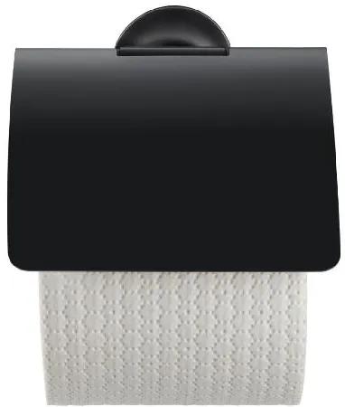 Duravit Starck T - Držák toaletního papíru s krytem, matná černá 0099404600