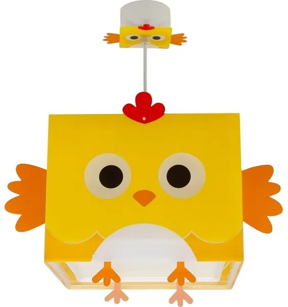 Dalber 64642 - Dětský lustr LITTLE CHICKEN 1xE27/15W/230V