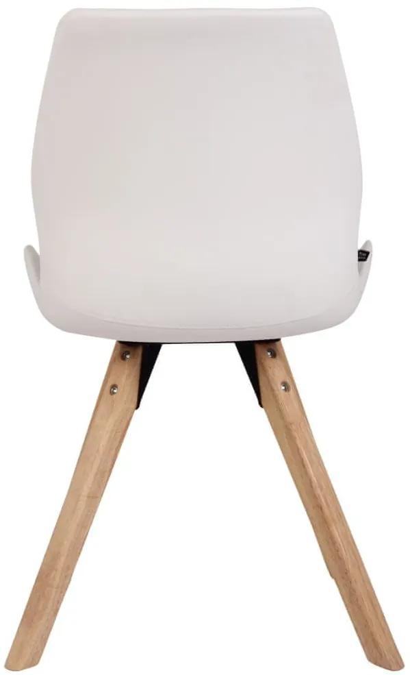 Bhm germany Jídelní židle Luna (SET 2 ks), syntetická kůže, bílá