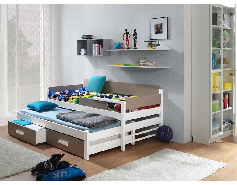 Dětská postel Cyprus 80, Matrace: ne, Barva: bílá + šedá