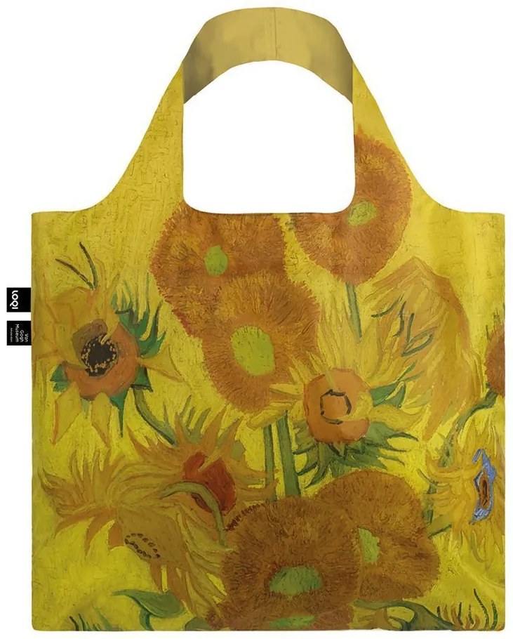 Loqi Skládací nákupní taška VINCENT VAN GOGH Sunflowers