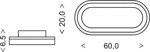 Brilagi - LED Stmívatelné svítidlo TRIVARO LED/85W/230V 3000-6000K 20x60 cm + DO