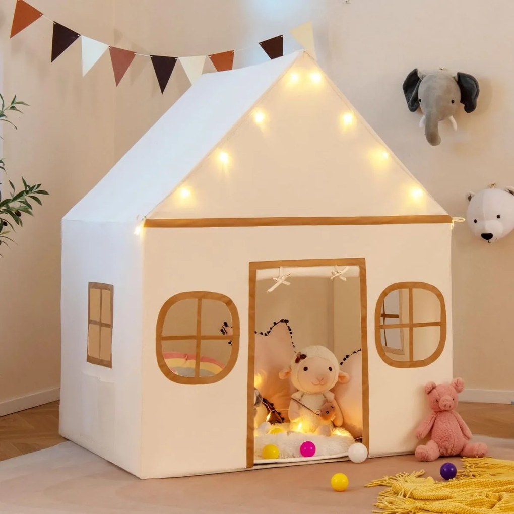 Costway Dětský vnitřní dětský stan Playhouse s hvězdicovými světly