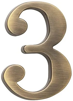 Domovní číslice COBRA - 10 cm (OFS), 8, COBRA OFS (bronz česaný)