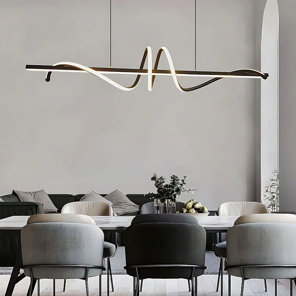Toolight Závěsné LED osvětlení Modern D24 LHJ023-CP 120 cm černé