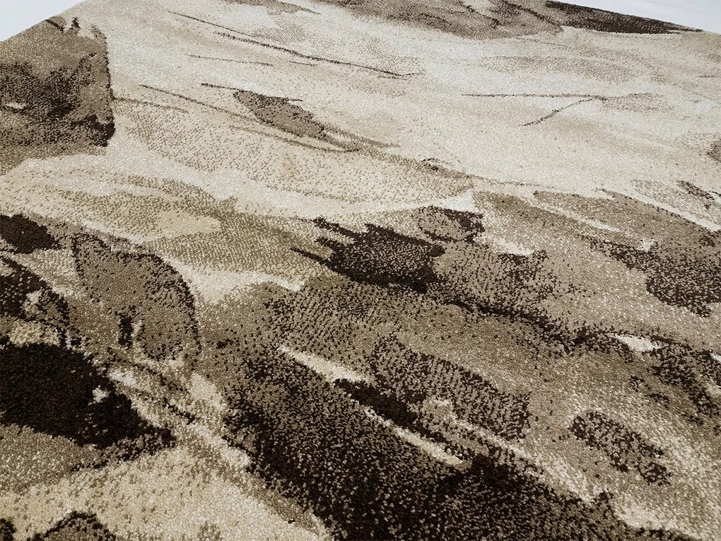 BE Koberec Wenus 7771 SAND – béžovo-hnědý obdélníkový Rozměr: 60x100 cm