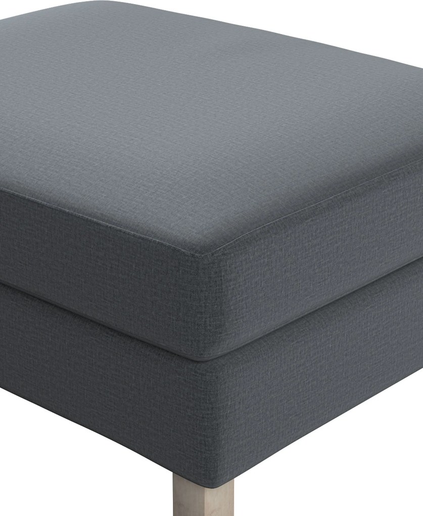 Potah na podnožku IKEA Karlstad barva šedá látka sametová