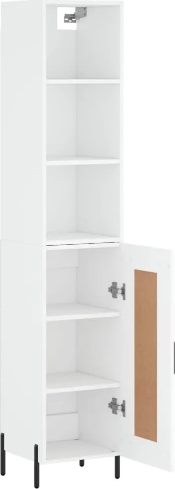 vidaXL Skříň highboard 34,5 x 34 x 180 cm kompozitní dřevo [3190093] Barva: šedá sonoma