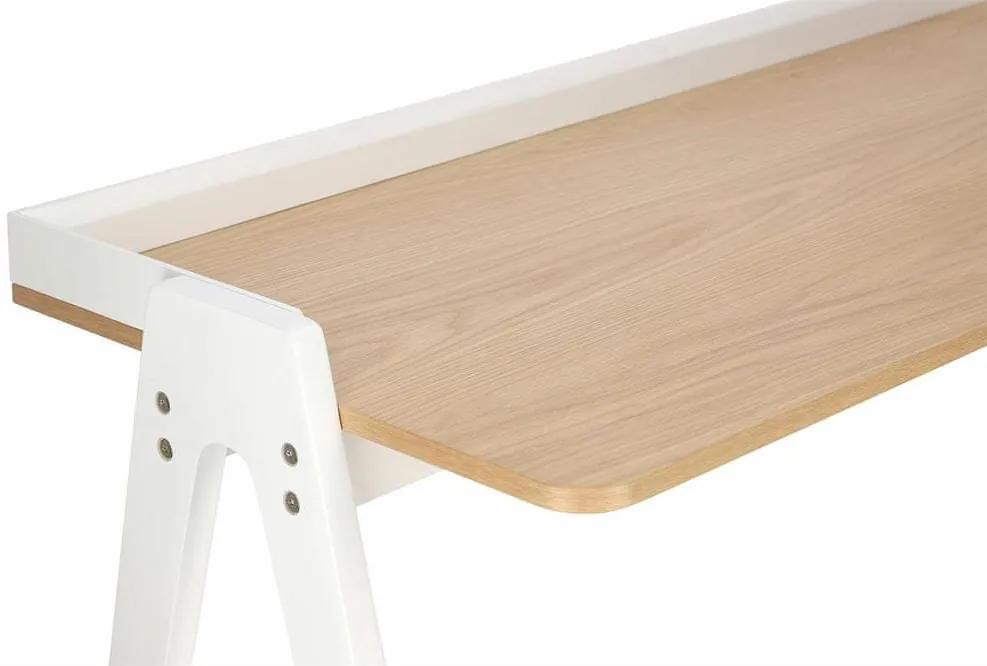 Intesi psací stůl Malmo natural/ bílý