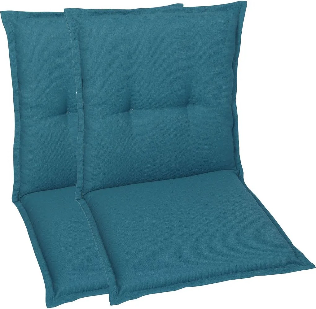 Go-De Textil Sada zahradních podsedáků Uni (nízká opěrka, 2 kusy, petrolejová)