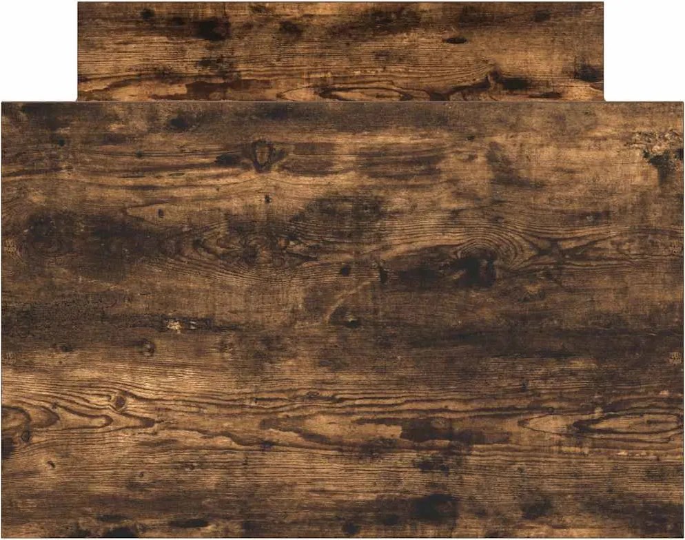 Rám postele s hlavovým a nožním čelem kouřový dub 90 x 190 cm 3203814