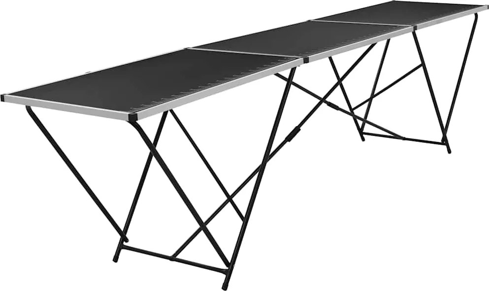 Skládací tapetovací stůl MDF a hliník 300 x 60 x 78 cm 140718
