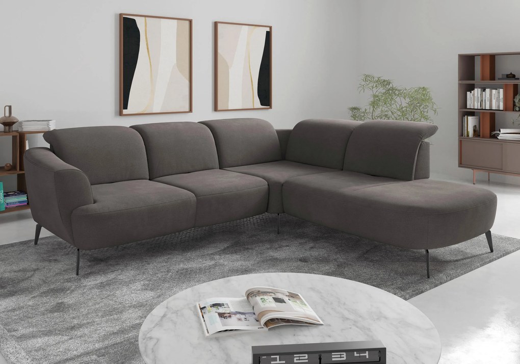 XXXLutz ROHOVÁ SEDAČKA, textil, barvy grafitu Sit & More - Sedací soupravy - 00014401851Z