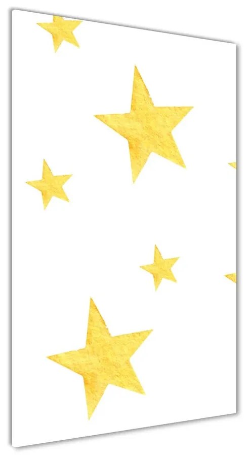 Wallmuralia Foto obraz akrylový do obýváku Žluté hvězdy 70x140 cm