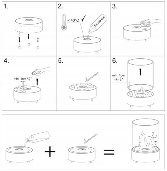 Planika Dancing Flames - BIO krb 36,3x25,1 cm 2,5kW