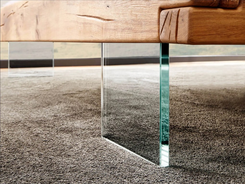 GK Dřevěná postel z dubového masivu LEXIUS, 200x200 cm