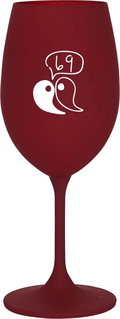 69 - bordó sklenice na víno 350 ml