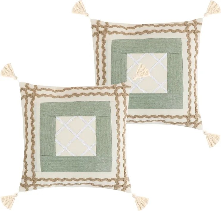 Bellatex Povláček PERU SET 2ks Béžová 40x40 cm