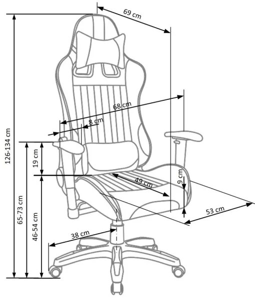 Kancelářská židle ZENU červená