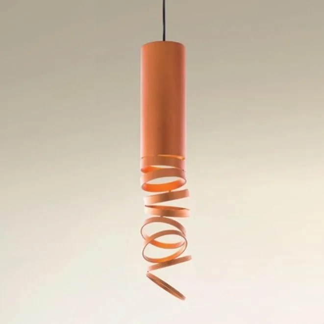 Artemide DOI4600A03 Decomposé Light, oranžové závěsné svítidlo, 1x8W E27, výška 60cm