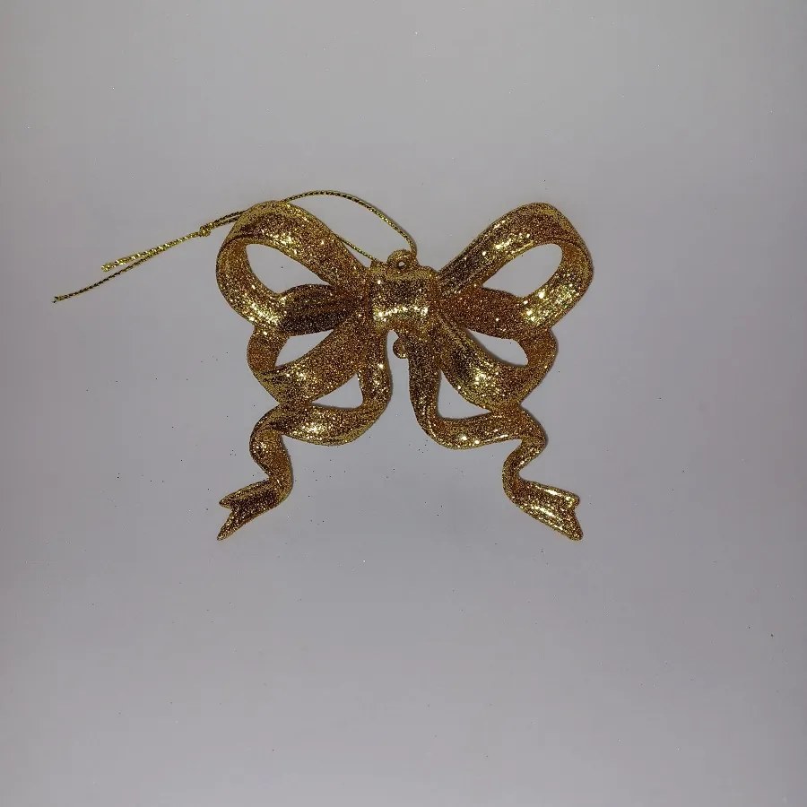 Dekorace mašle 9 × 8 cm, zlatá