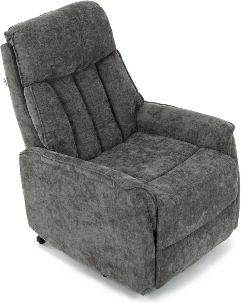 Polohovací křeslo šedé, elektrické TV-H9727 GREY2