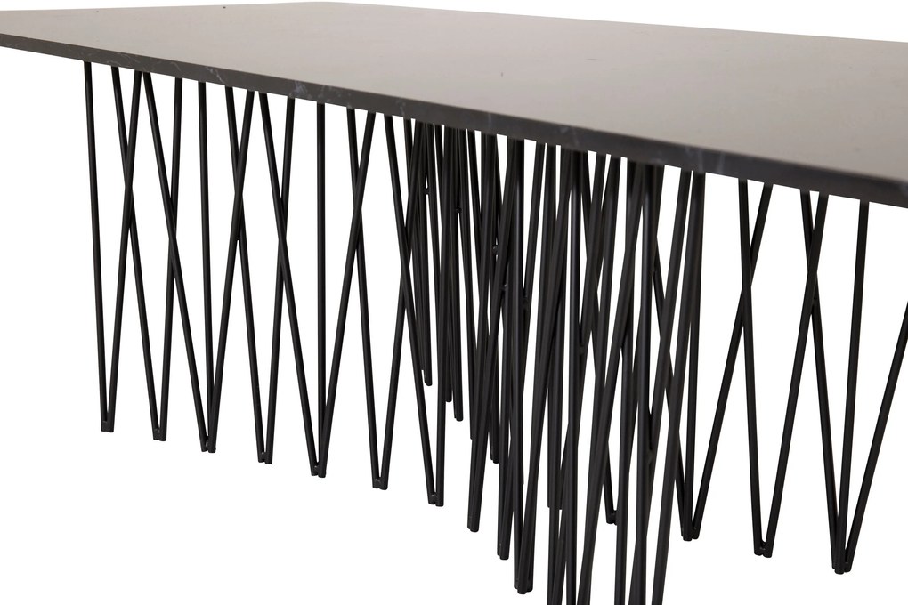 Konferenční stolek Stone, černý, 60x140