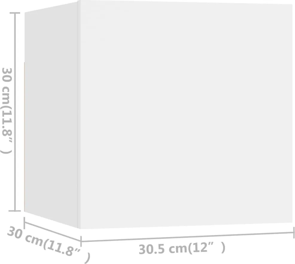 vidaXL Marketos 7dílný set TV skříněk bílý dřevotříska