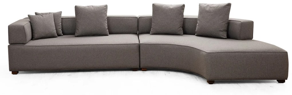 Atelier del Sofa Rohová sedací souprava Gondol-1 (L3-CHL) - Grey, Šedá