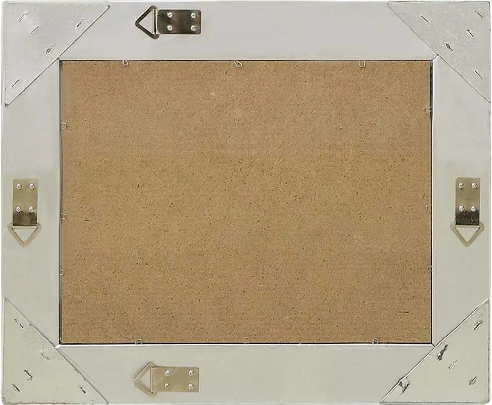 Nástěnné zrcadlo barokní styl 50 x 40 cm stříbrné 320310