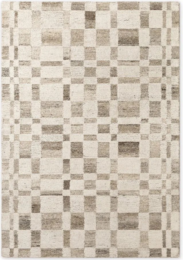 Krémový ručně tkaný vlněný koberec 80x150 cm Boho 1.0 Structa – Vikosa