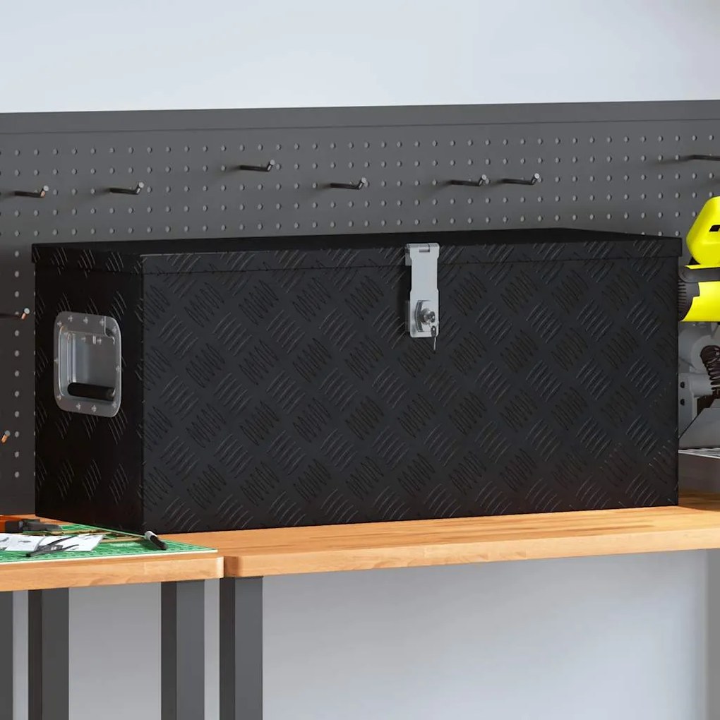 Hliníkový box 80 x 30 x 35 cm černý 146442