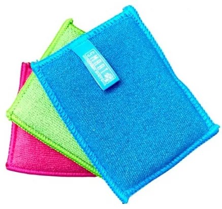 HITEKO (Smart microfiber system) Houbičky na nádobí z mikrovlákna, pratelné, 3ks v balení