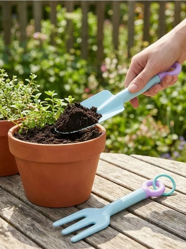 Sinsay - Sada zahradního nářadí 2 pack - světle modrá