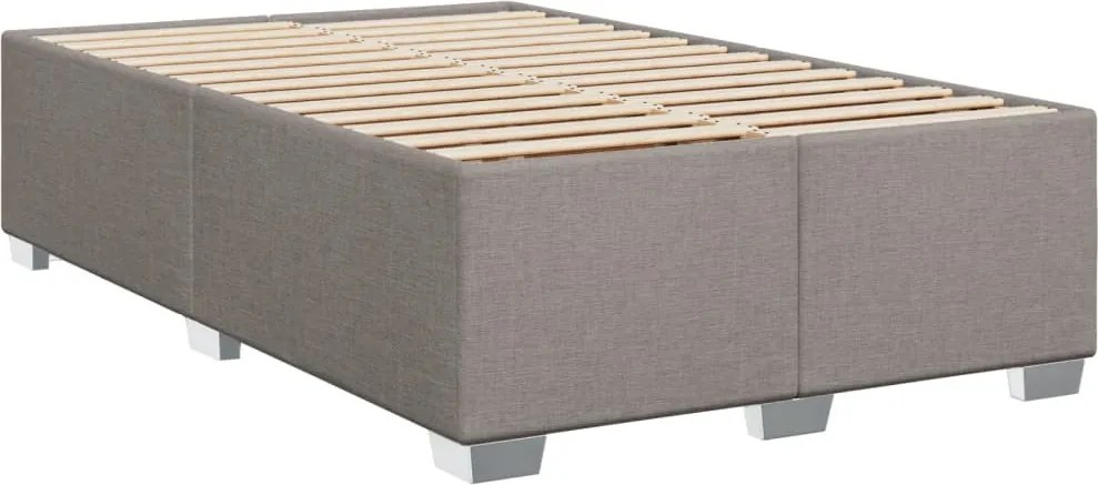 Rám postele bez matrací taupe 120x190 cm textil 3284461