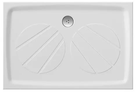 Ravak - Obdélníková sprchová vanička z litého mramoru Gigant 100x90 cm - bílá