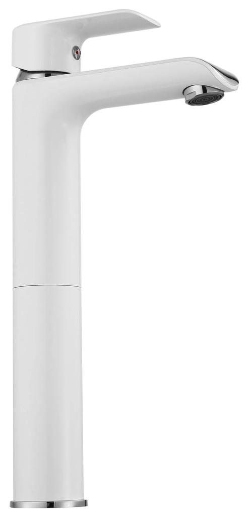 Rea Bloom - Vysoká umyvadlová baterie, Bílá-Chromová, REA-B9917