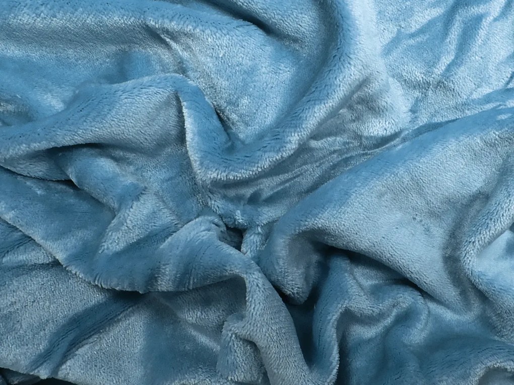 XPOSE® Dětské mikroplyšové prostěradlo Exclusive - nová modrá 70x140 cm